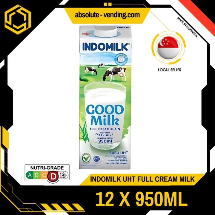 INDOMILK UHT Full Cream Milk 950ML X 12 (TETRA) | Lazada Singapore