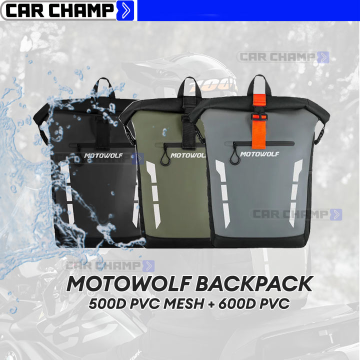 Motowolf Backpack, Dry Bag for Motorcycle Riders, Riding Gear ...