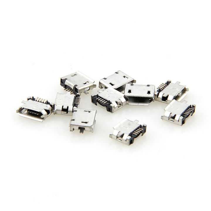 10pcs Usb Type B Female 5pin Soldering Usb Port Jack Tail Charging ...