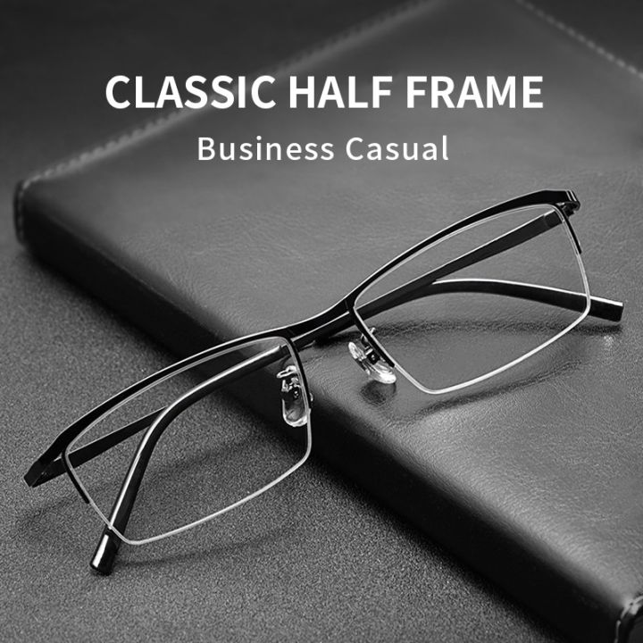【Myopia 0 to 400 degree】Classic Graded Eyeglasses for Men Anti ...