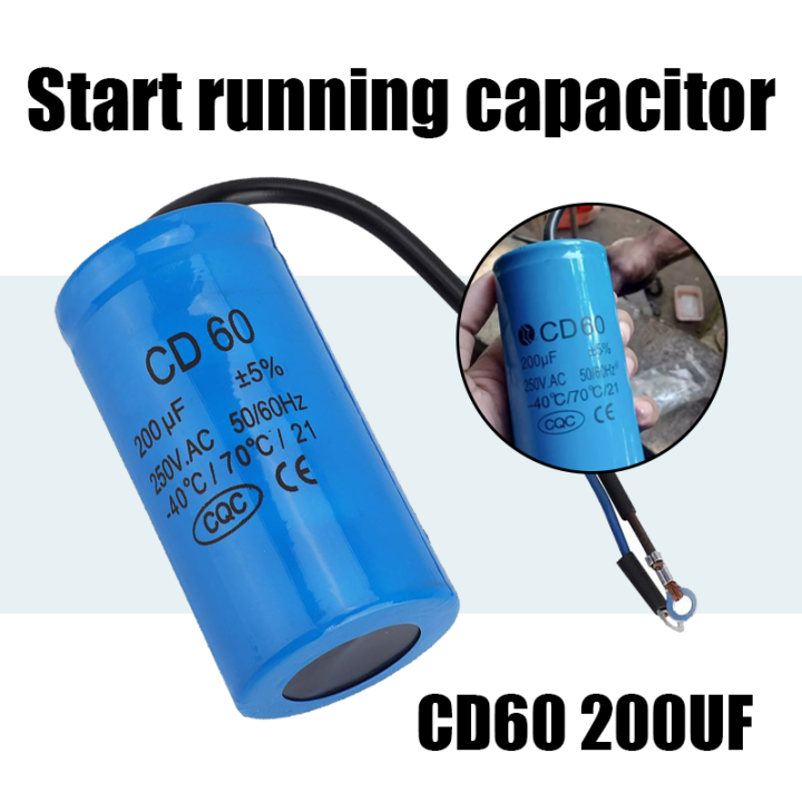 CD60 200UF AC Motor Starting Capacitor Blue | Lazada PH