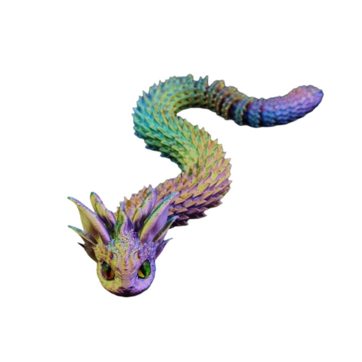 BOCO Dragon Snake Decor 3d Printed Dragon Snake Articulated Dragon ...