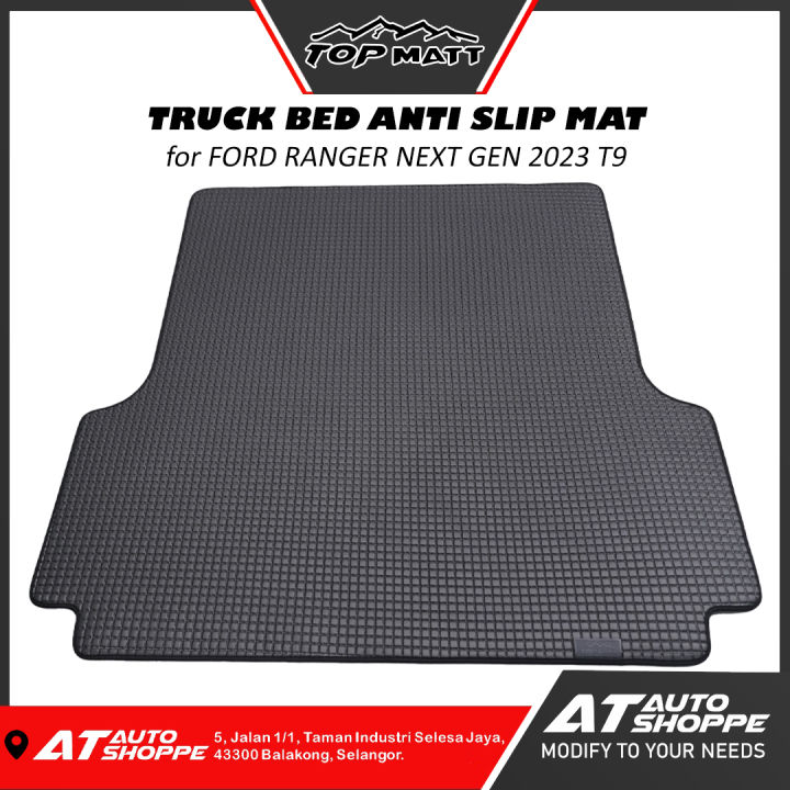TOP MATT TRUCK BED NON-SLIP RUBBER MAT FOR FORD RANGER NEXT GEN 2023 T9 ...