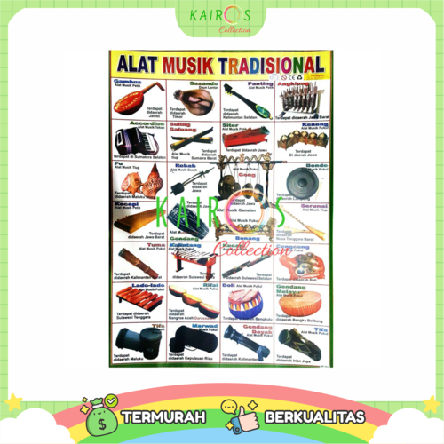 Poster Alat Musik Tradisional | Lazada Indonesia
