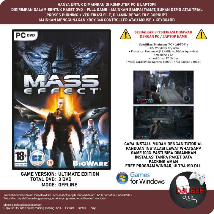 Mass Effect Ultimate Edition Kaset DVD Game PC | Lazada Indonesia