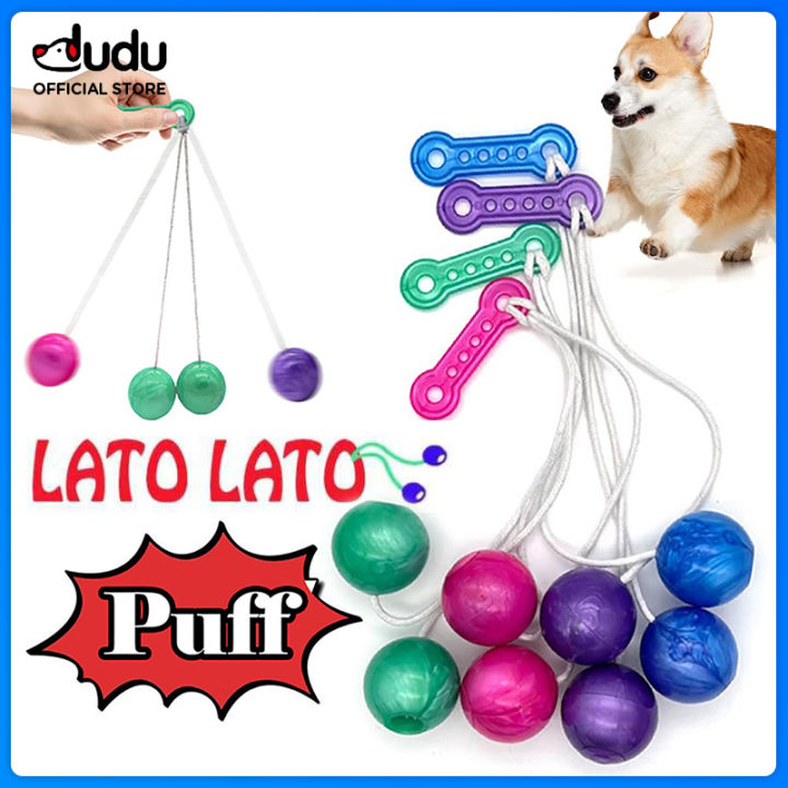 DUDU Pet Lato Lato Toys with Handle Glow In The Dark Latto Latto Toy ...