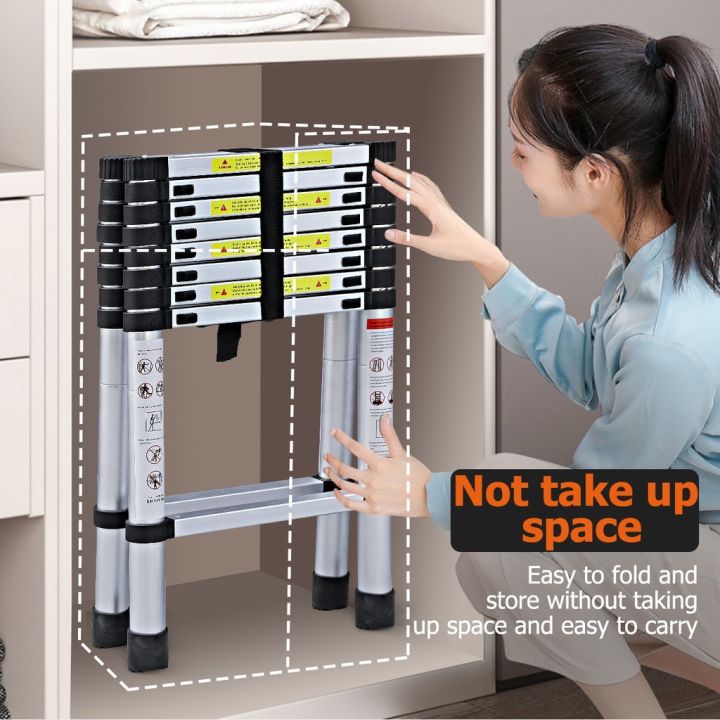 (XOS) Telescopic Aluminum Double-sided Ladder Double Multipurpose ...