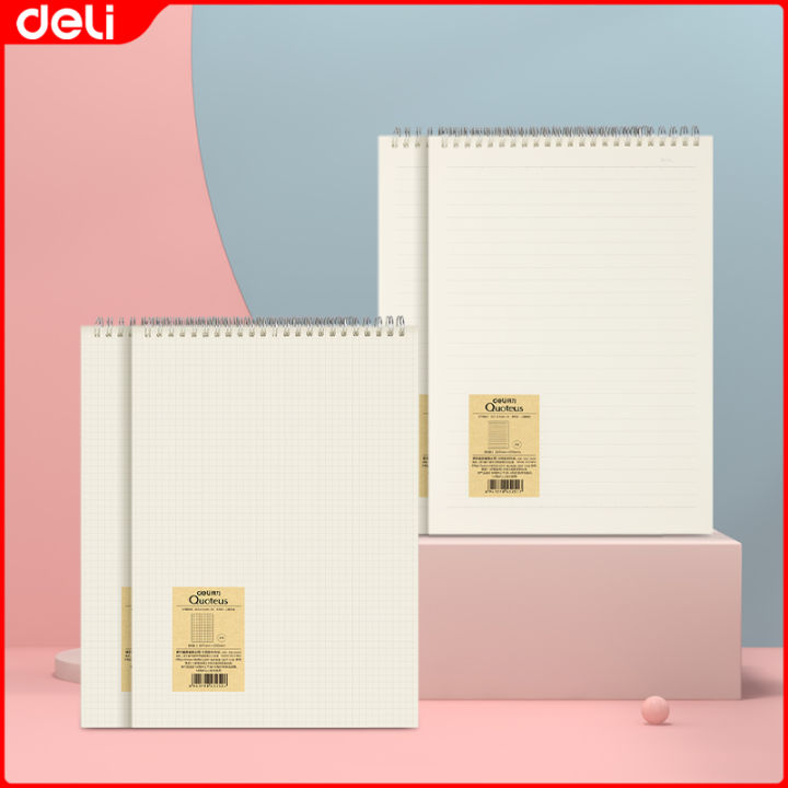 Deli A4 Spiral Notebook For College Students 80 Sheets For School ...