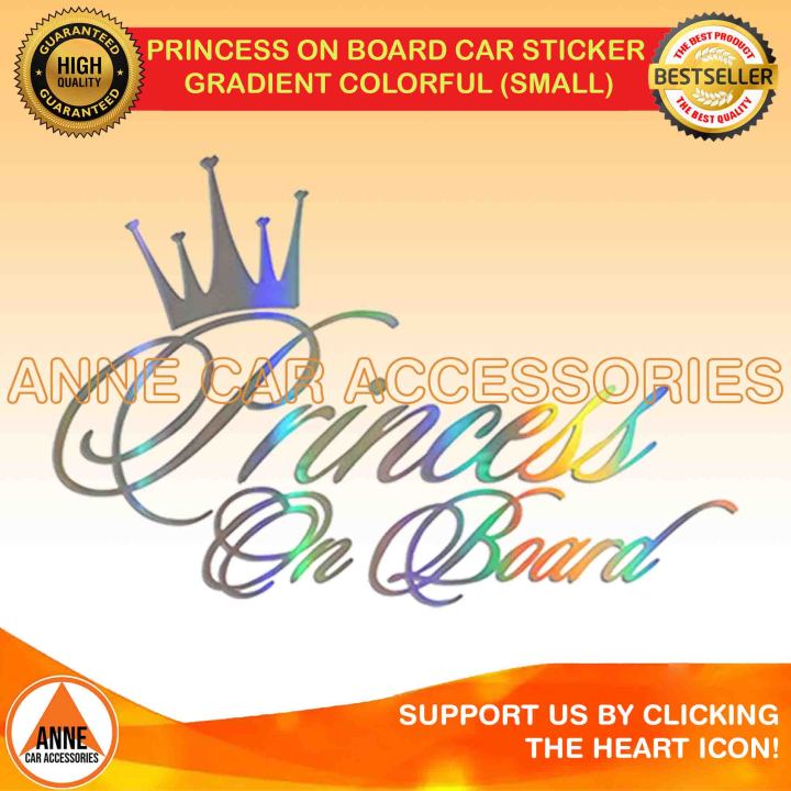 1pc Princess on Board Car Sticker / Home Window Decoration Sticker ...