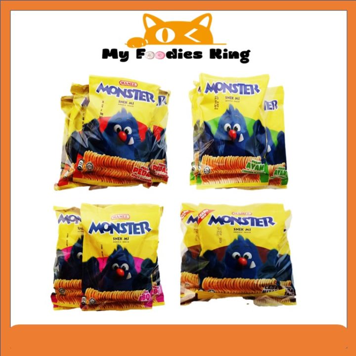 25g x 5pcs Mamee Monster Noodles Snacks BBQ / Chicken / Spicy / Lada ...