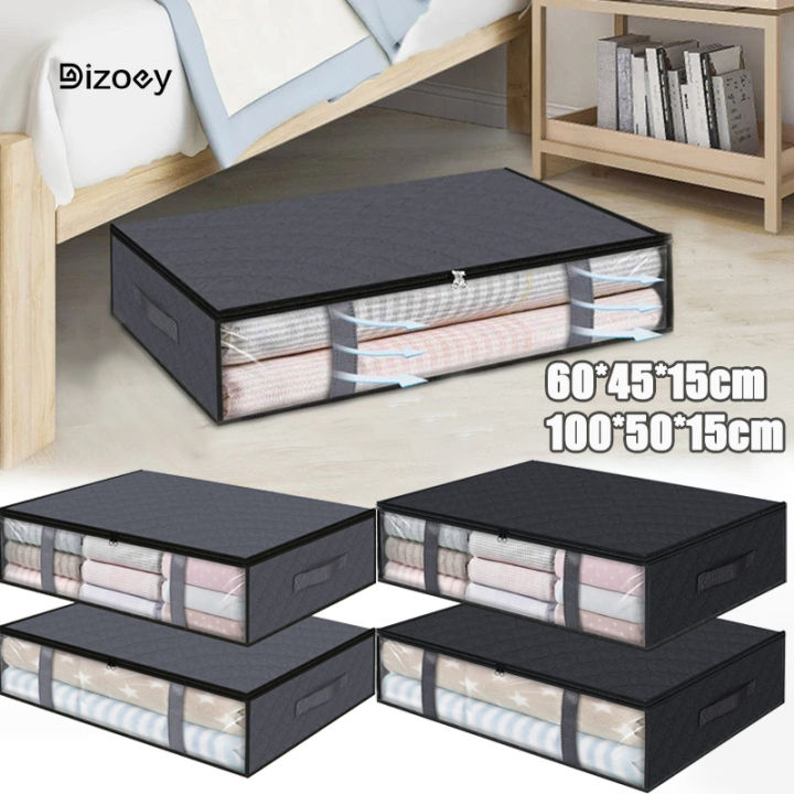 Quilt Storage Box Foldable Clothes Quilt Dustproof Storage Box Large ...