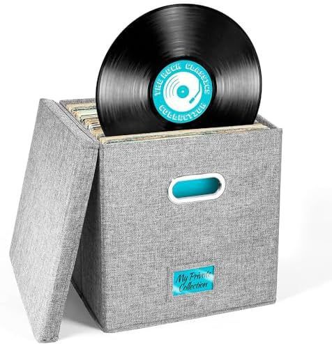 Classic Vinyl Record Storage Bin Multipurpose Organizer Fit Vinyl ...