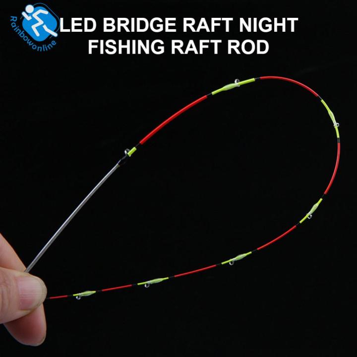 55cm Half Full Titanium Alloy LED Raft Tip Repair Fishing Rod Tip ...