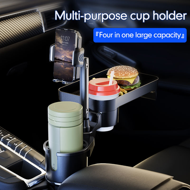 【COD+IN STOCK】Car Tray Table Adjustable Car Food Tray with Phone Holder ...