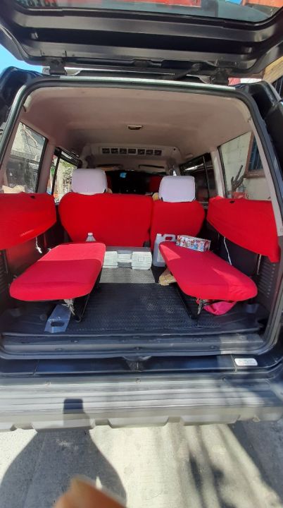 TOYOTA TAMARAW FX CUSTOMIZED CAR SEAT COVER COMPLETE SET 1RST - 3RD ROW ...