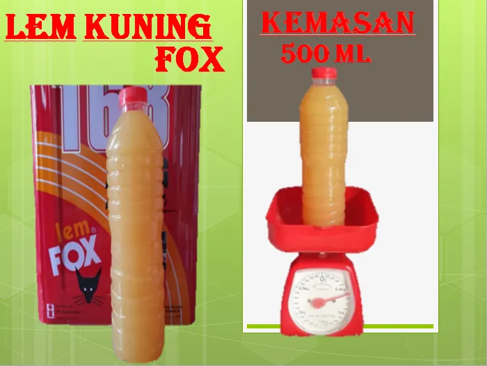 LEM KUNING ECERAN 500ML/LEM KUNING SERBAGUNA / LEM KUNING / LEM FOX BOTOLAN / LEM AIBON 500ML ...