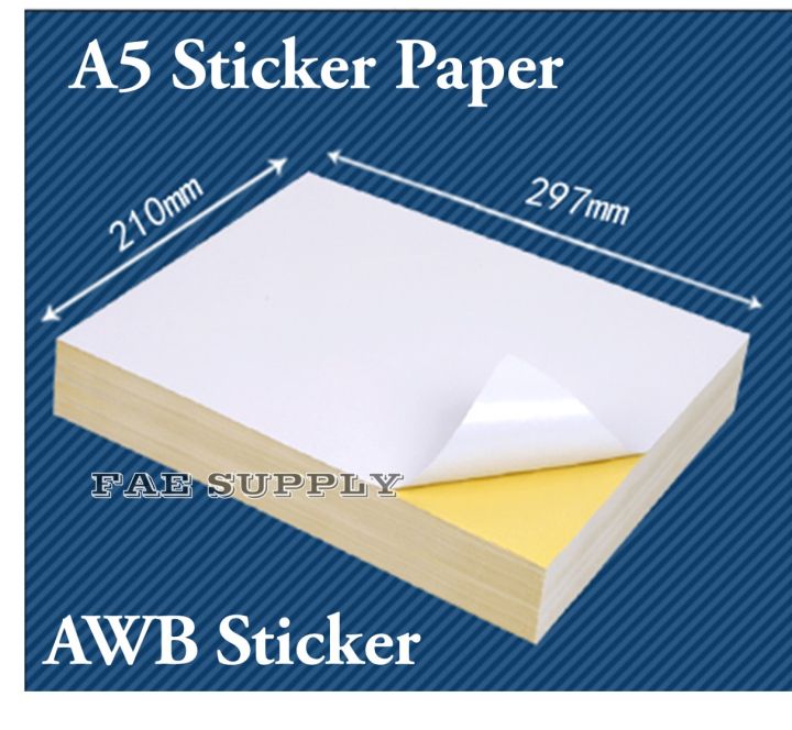 100pcs A5 A6 Sticker Paper AWB Poslaju DHL J&T LEX AirWayBill ...