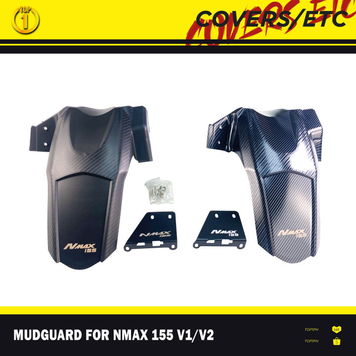 TOP1PH Yamaha Nmax V1 V2 Rear Fender Tire Hugger Mudguard Carbon With ...
