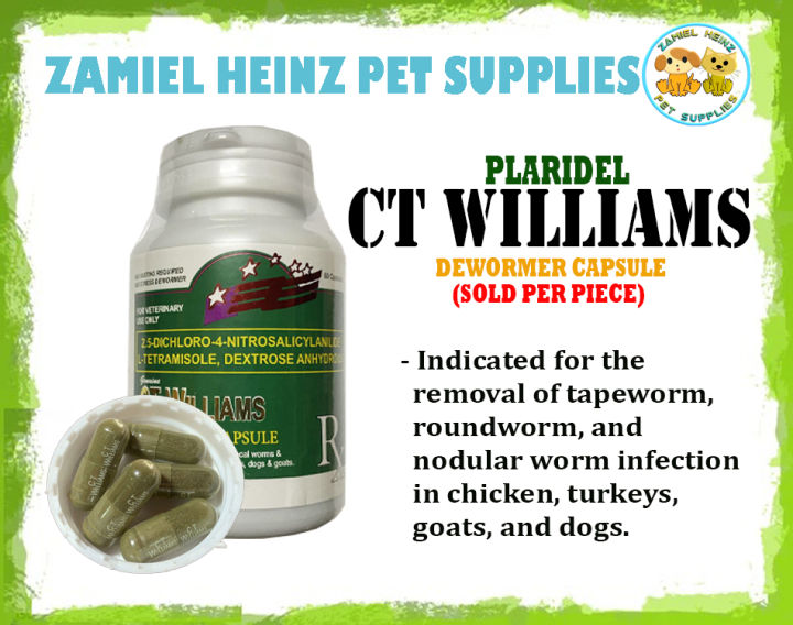 CT WILLIAMS DEWORMER CAPSULE for animals ( 1TABLET ONLY) | Lazada PH