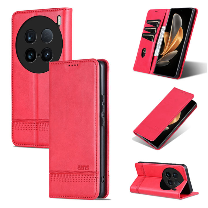 Shockproof Case for Vivo X200 Pro mini PU Leather Wallet Flip Phone Casing Vivo X100s Pro X100 ...