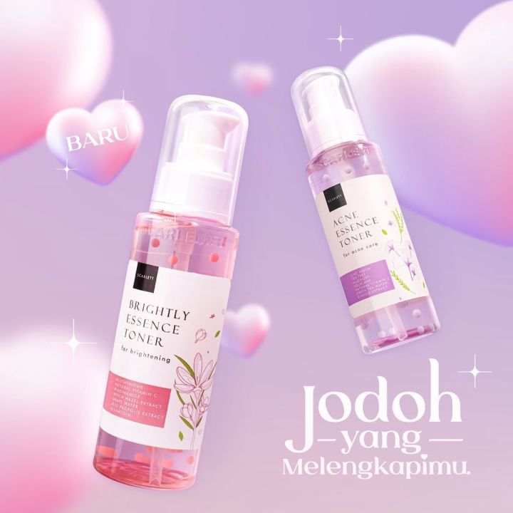 SCARLETT TONER 1000% ORIGINAL / SCARLETT WHITENING ESSENCE TONER ...