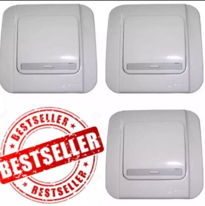 Saklar Engkel Listrik paket 10 Tanam Dinding seri Broco Galileo ...