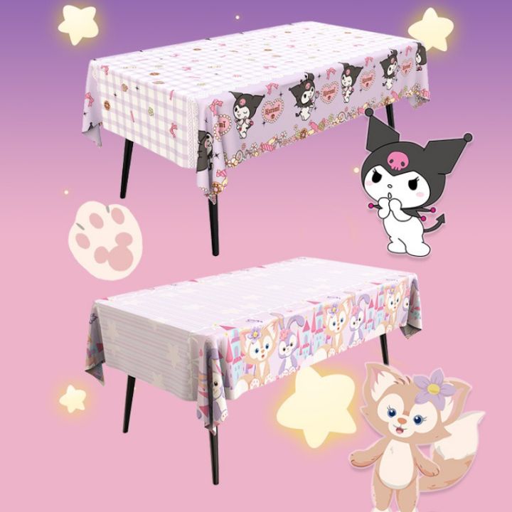 Sanrio Tablecloth Cartoon Anime My Melody Kuromi Table Cloth ...
