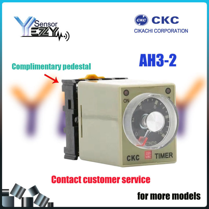 Brand new original CKC AH3-2 power-on delay time relay 24V 220V 380V 1S 10S 30S 60S 10M 30M 60M ...
