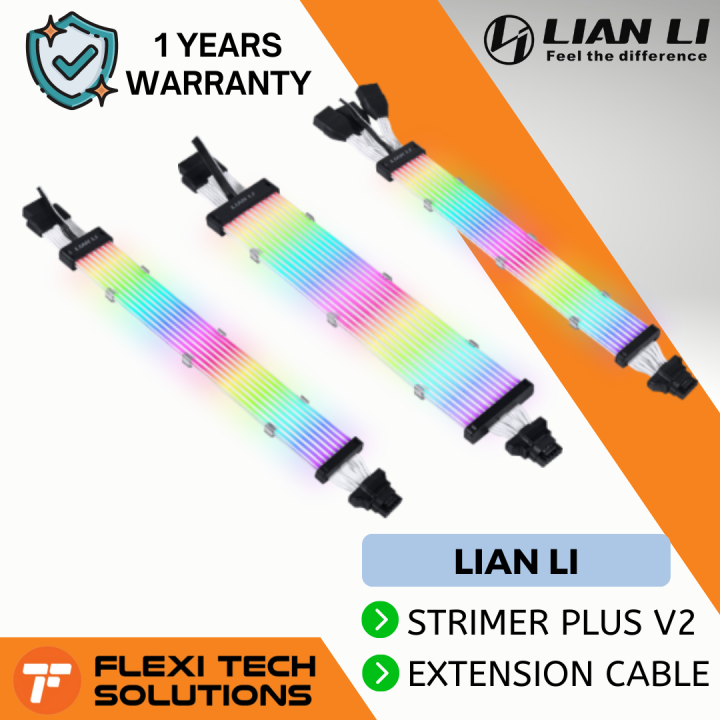 Flexi Tech LIAN LI Strimer Plus V2 24 PIN / TRIPLE 8 PIN / DUO 8 PIN ...