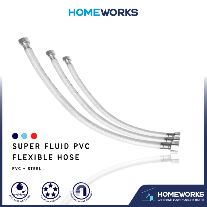SUPER FLUID HIGH PRESSURE PVC INLET FLEXIBLE HOSE PIPE | Lazada