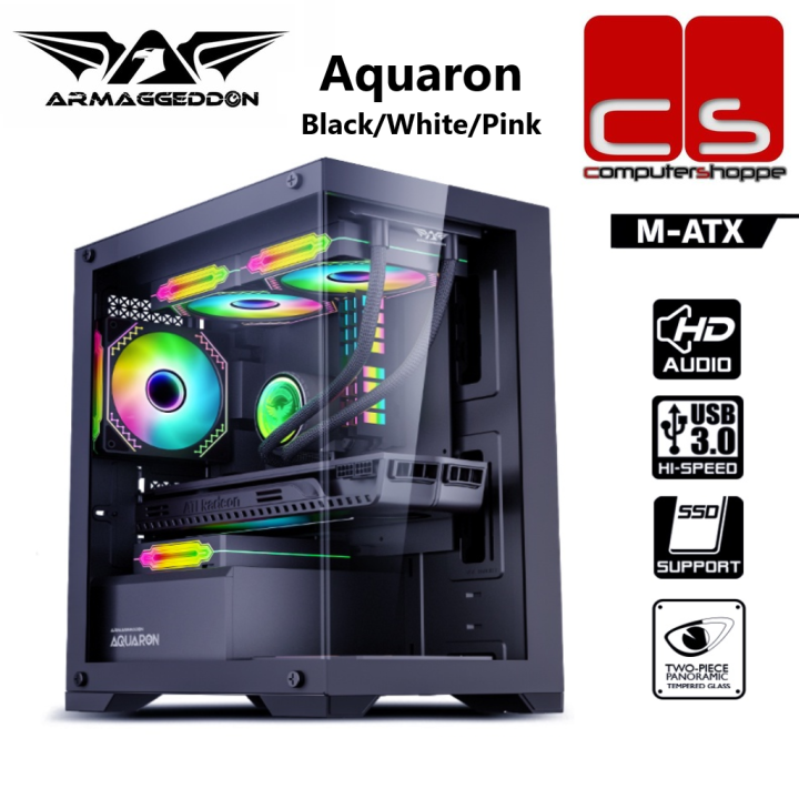 Armaggeddon Aquaron Pro Series ATX / M-ATX Transparent view PC Case ...