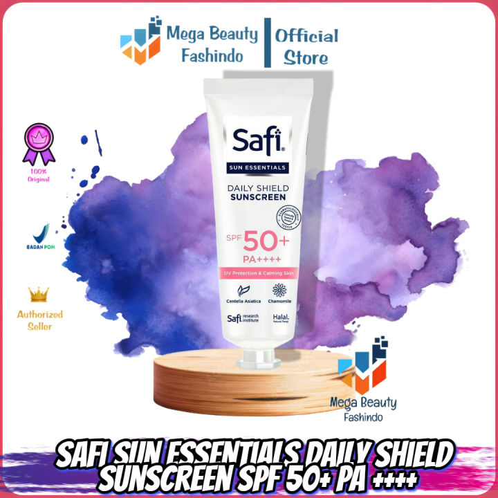 Safi Sun Essentials Daily Shield Sunscreen SPF 50+ PA ++++ 30gr | Lazada Indonesia