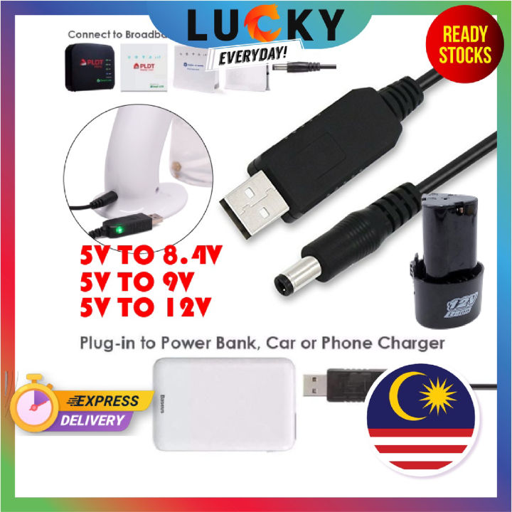 Power Bank Cable USB DC 5V To DC 5V / 9V / 12V Step-up Module Converter ...