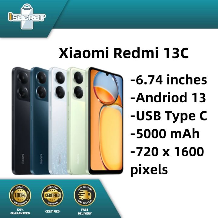 Xiaomi New Redmi 13C (4GB RAM + 128GB) 5000 mAh | Android 13 |1 Year ...