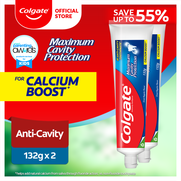 Colgate Maximum Cavity Protection Great Regular Flavor Anti-Cavity ...