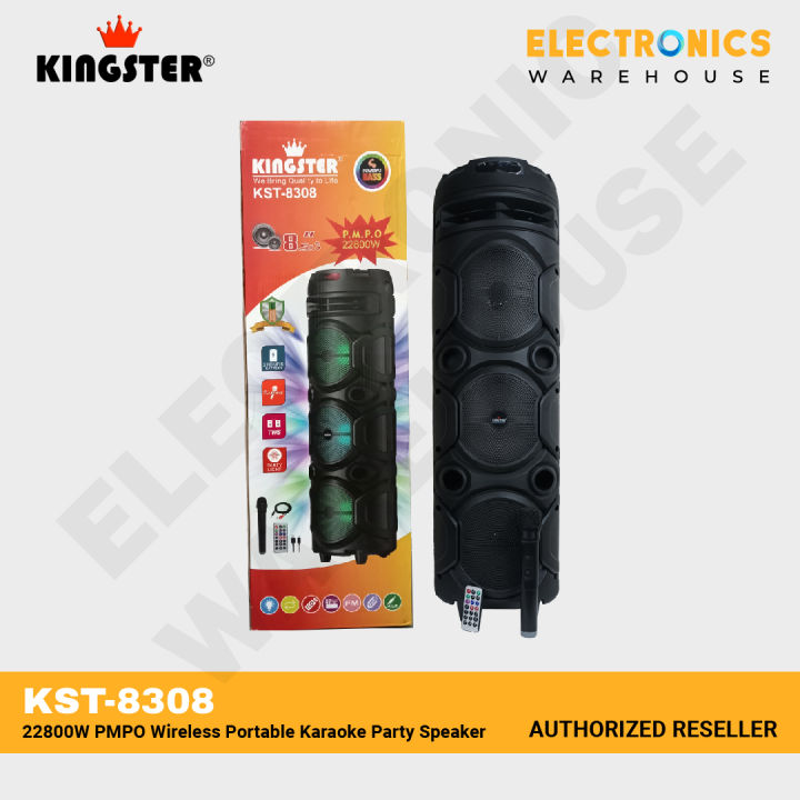 KST-8308 Kingster 22800W PMPO New Version Wireless Portable Karaoke ...