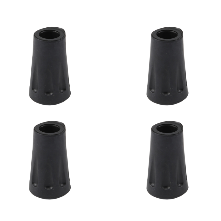 4 pcs Replacement Rubber Tips End for Hiking Stick Walking Trekking ...