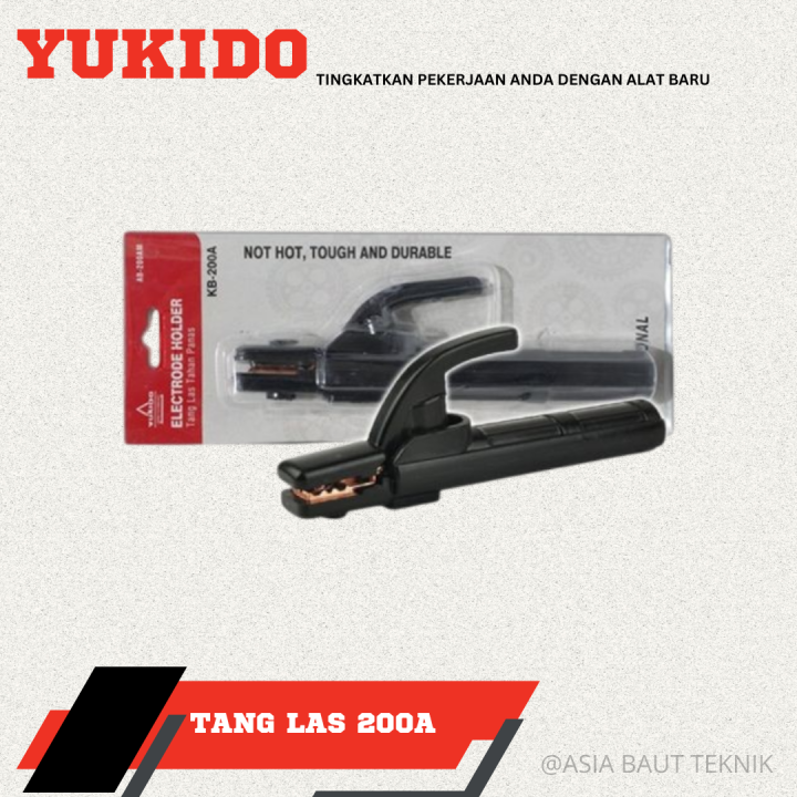 YUKIDO Tang las 200A pegangan las 200 ampere gagang stang las untuk ...