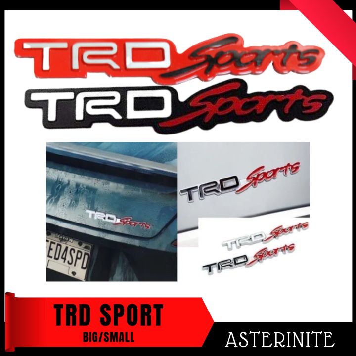 TRD sport 3D Emblem Metal T-9 | Easy to apply | Affordable| On Hand ...