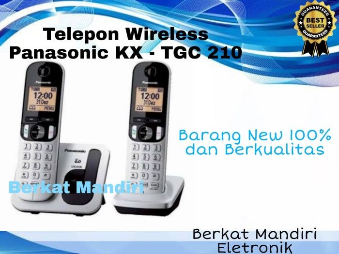 PANASONIC CORDLESS/TELEPON WIRELESS PANASONIC KX-TGC212 | Lazada Indonesia