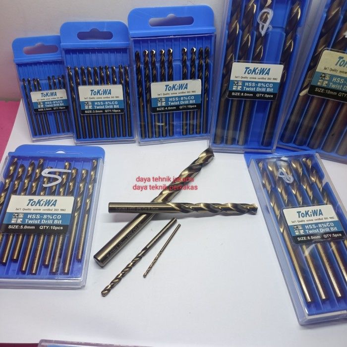 mata bor stainless 7,5mm HSS co8 tokiwa - mata bor besi co 8% tokiwa djm | Lazada Indonesia