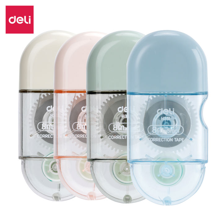 Deli School Correction Tape Non-toxic Formula Assorted Color EH351 ...