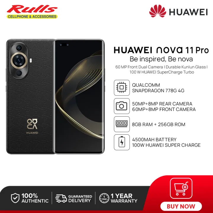 HUAWEI Nova 11 Pro Smartphone | 8GB RAM + 256GB ROM | Snapdragon 778G ...
