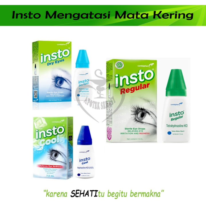 Insto Obat Tetes Mata Regular Mengatasi Mata Lelah Kering Dry Eyes ...