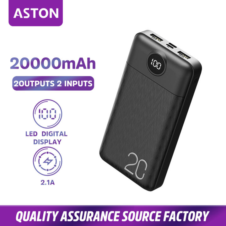 【Aston】Power bank pengisian cepat asli dengan kapasitas sebenarnya ...