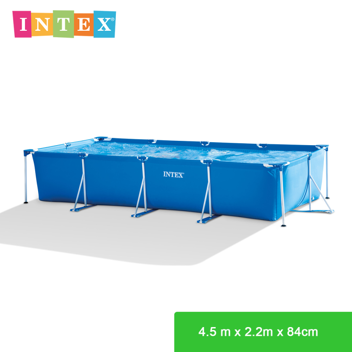 INTEX® 28273 Rectangular Frame Pool 4.5M x 2.2M x 84CM | Lazada PH