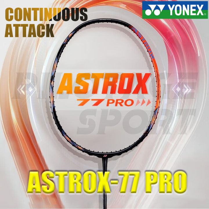 Original YONEX ASTROX 77PRO Badminton Racket Single 100% Carbon Racket ...