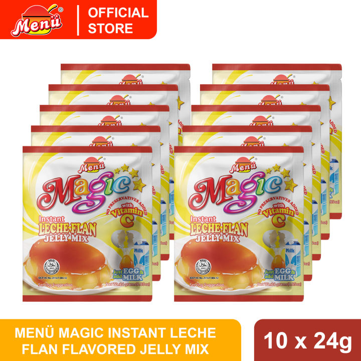 Menu Magic Jelly Leche Flan 24g x 10 Packs | Lazada PH