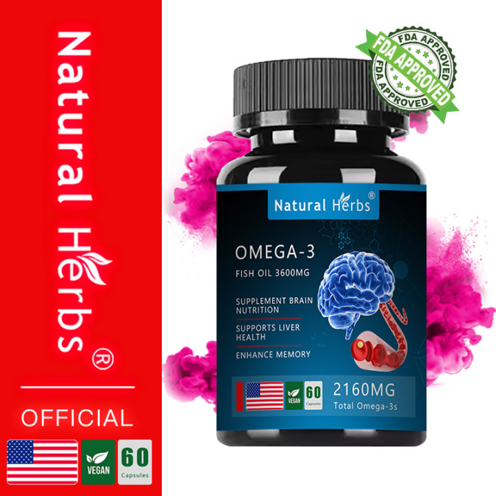 Natural Herbs Minyak ikan Omega 3 meningkatkan sirkulasi darah vaskular ...