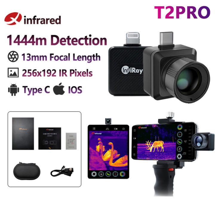 Infiray Infrared Thermal Imager T2 PRO Thermal Imaging Camera Night Vision Thermal Scope 25Hz ...
